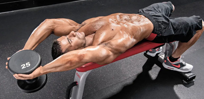 standing dumbbell pullover chest