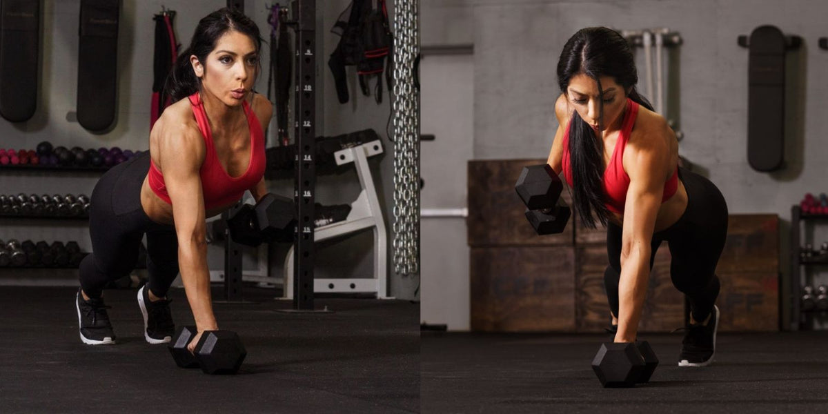 alternating dumbbell pendlay row