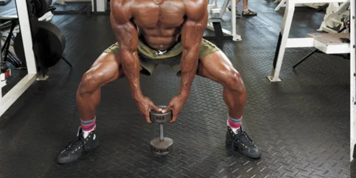 dumbbell sumo squat hack