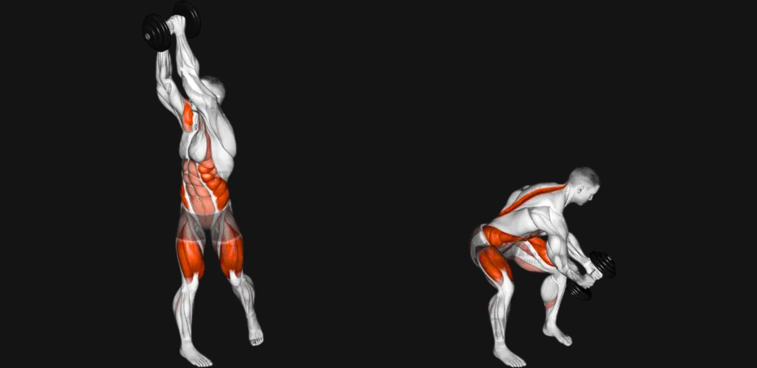 reverse dumbbell chop