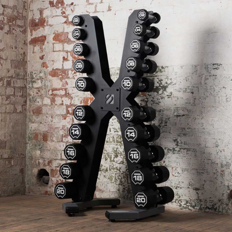 Escape Fitness Dumbbell Set with XRACK 2.0 – Sleek Storage Solution ...