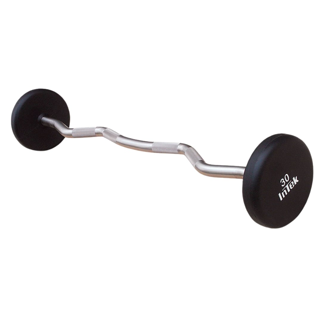 Intek Strength Custom Logo Armor Series Solid Urethane Curl Bars ...