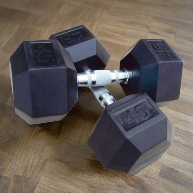 Intek Rubber Hex Dumbbells Set | RCHCRSET-005-025 – Compact and Durable ...