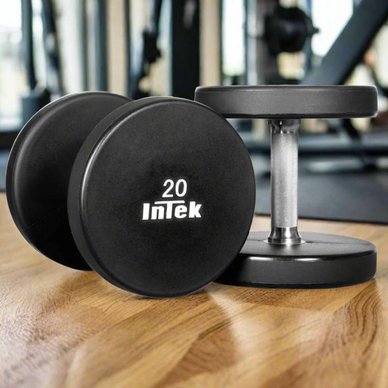 Intek Strength Armor Series Solid Urethane Dumbbell Sets – Durable ...