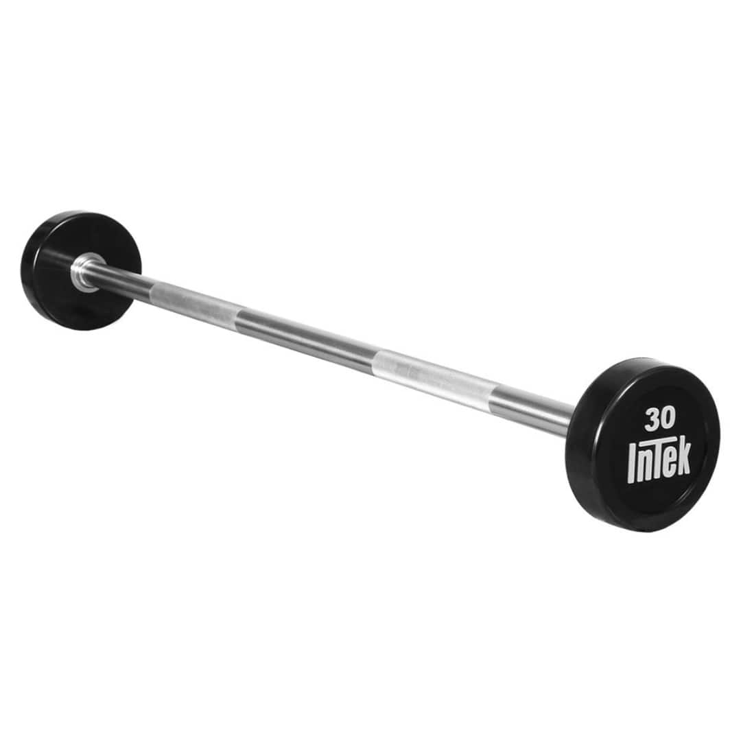 Intek Strength Bravo Series Urethane Fixed Barbell | Comfortable Grip ...
