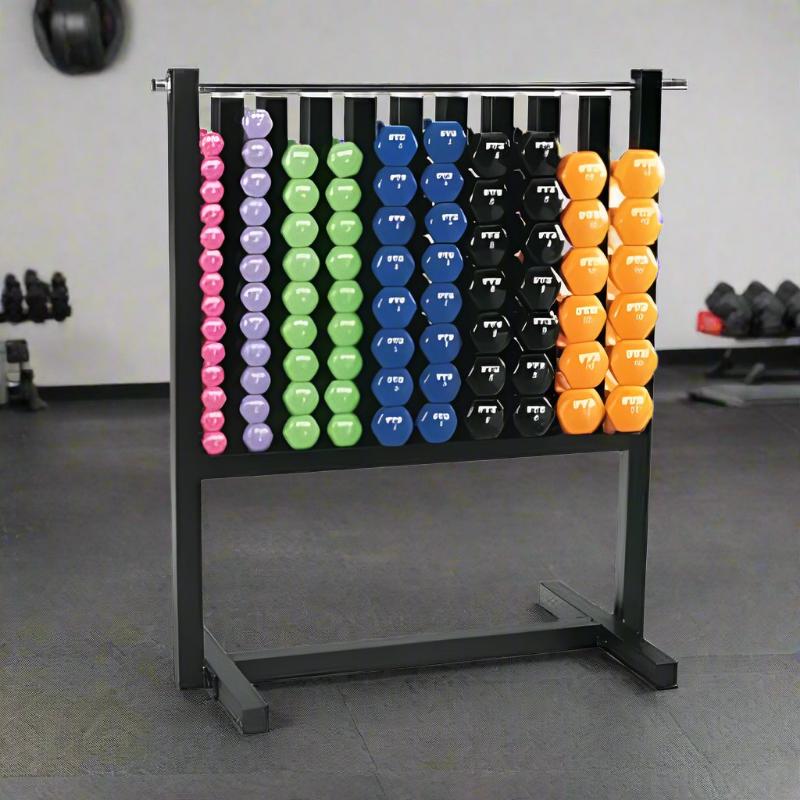 VTX MDR-DVPAC Compact Rack with 43 Vinyl Dumbbells – Perfect Gym ...