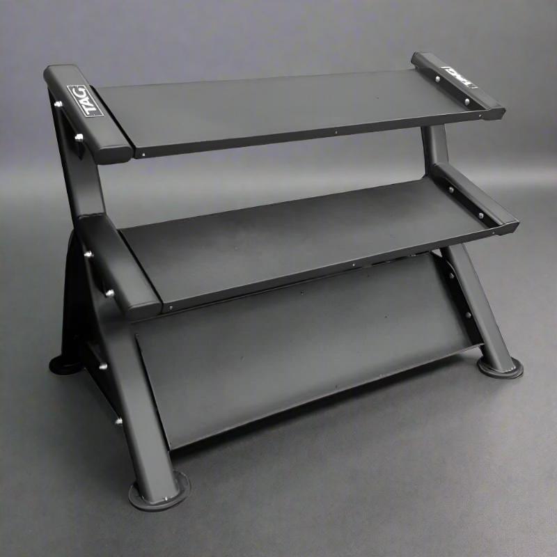 TAG Fitness HEX 3-Tier Dumbbell Rack – Holds 15 Pairs | 5-75 Dumbbell ...