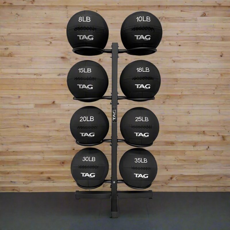 TAG Fitness RCK-MBR8 8 Unit Wall/Bullet Proof Ball Rack - Efficient ...