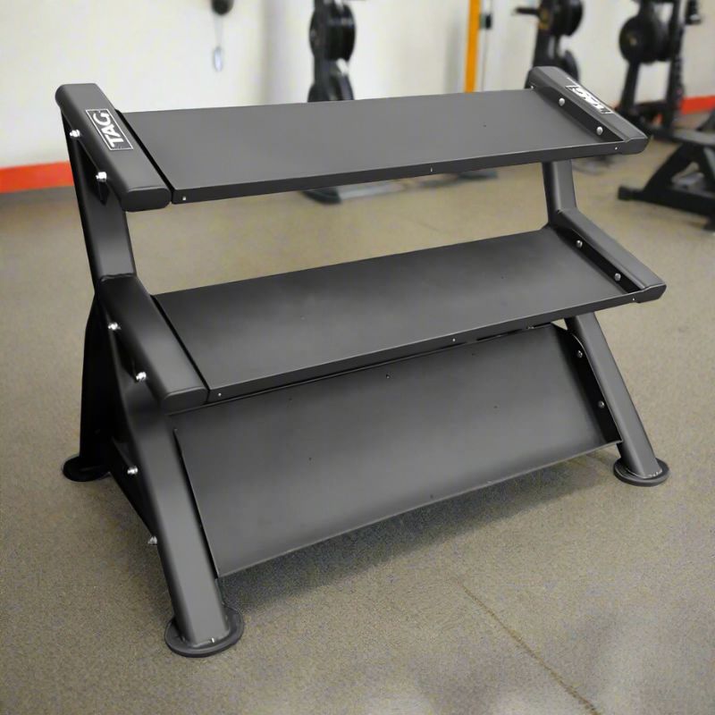 TAG Fitness HEX 3-Tier Dumbbell Rack – Holds 10 Pairs | Hex Dumbbell ...