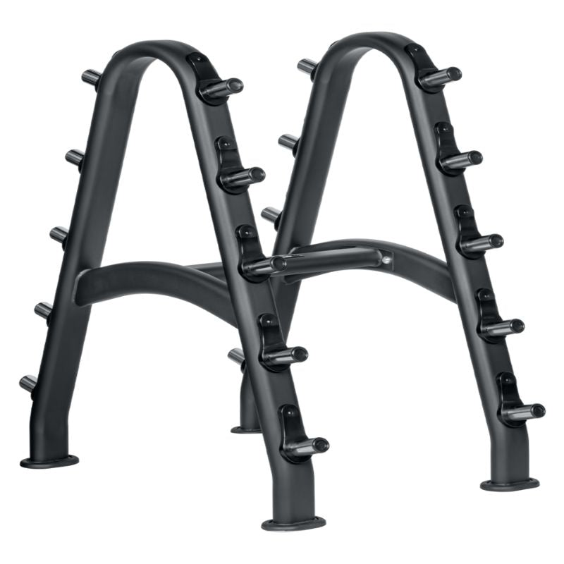 TAG Fitness Black Fixed Barbell Rack | RCK-BBR-B – Holds 10 Barbells ...