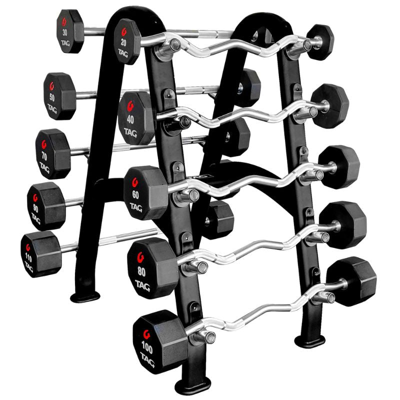 TAG Fitness Black Fixed Barbell Rack | RCK-BBR-B – Upgrade Your Gym ...