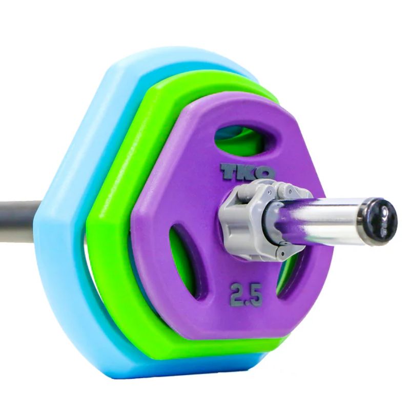 TKO Cardio Pump New CPU Barbell Set | 836CPS2 | Includes Plates ...