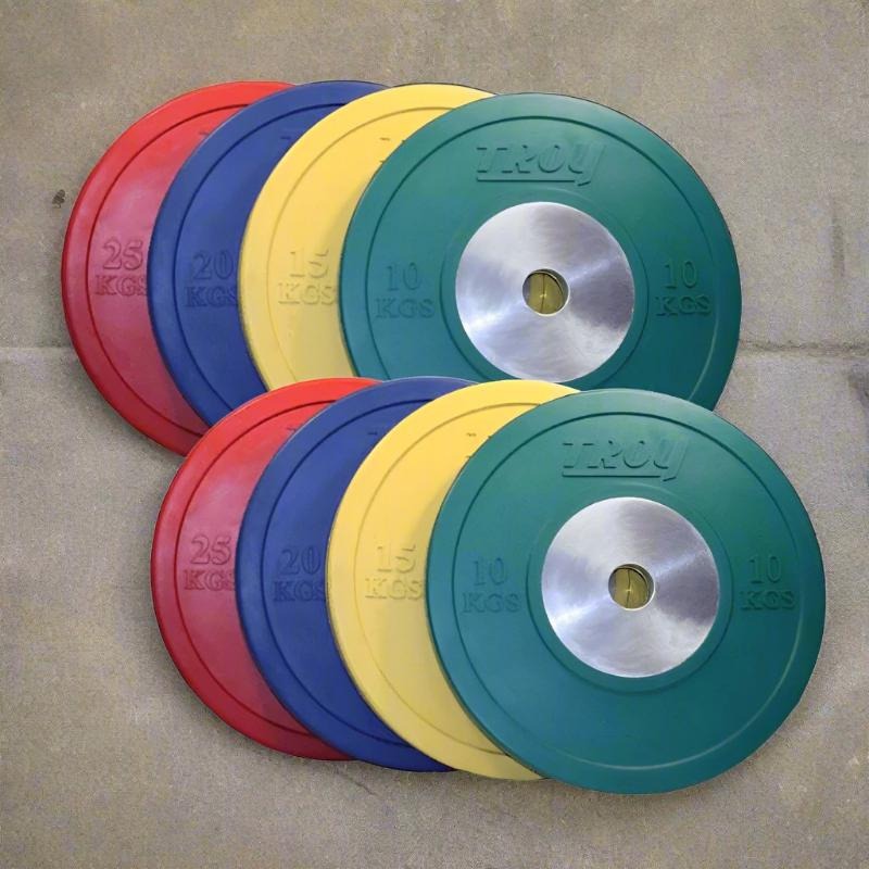 TROY CO-SBP Competition Grade Color Bumper Plate 140 kg Set - Get Yours ...