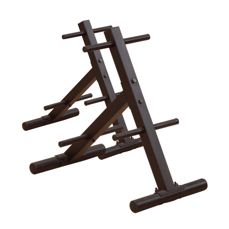 Body-Solid Standard Plate Tree SWT14 – Compact Plate Rack for Home Gyms ...